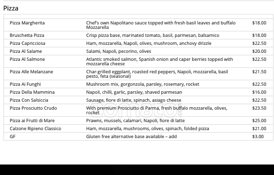 Menu at Manhattan In Mornington Restaurant, Mornington