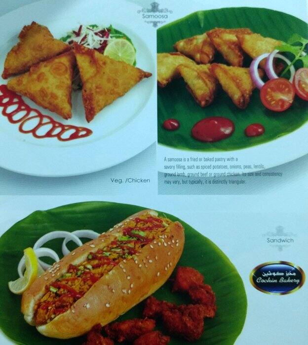 Menu at Cochin Bakery, Dubai, Beirut Street