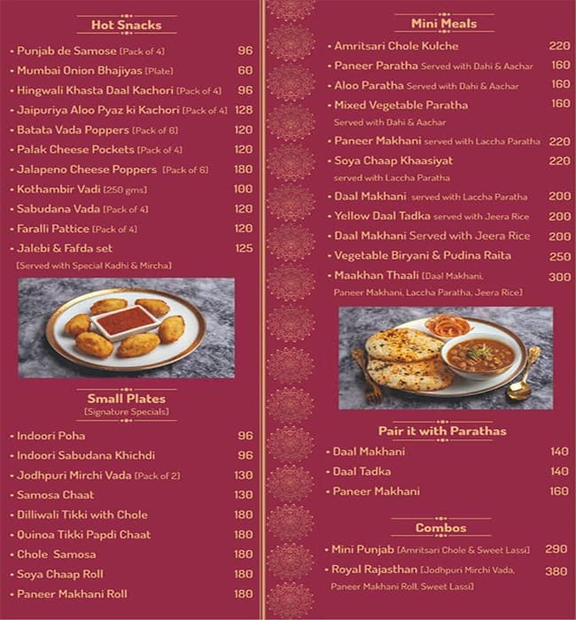 Menu of Maakhan By Brijwasi Sweets, Worli, Mumbai