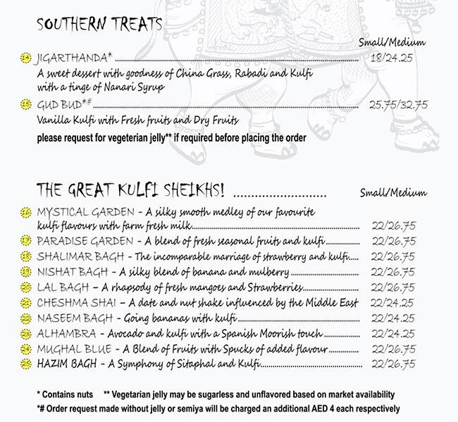 Menu at Kulfilicious desserts, Dubai, Shop 4, Blue 3 Bldg, Al Nahda ...