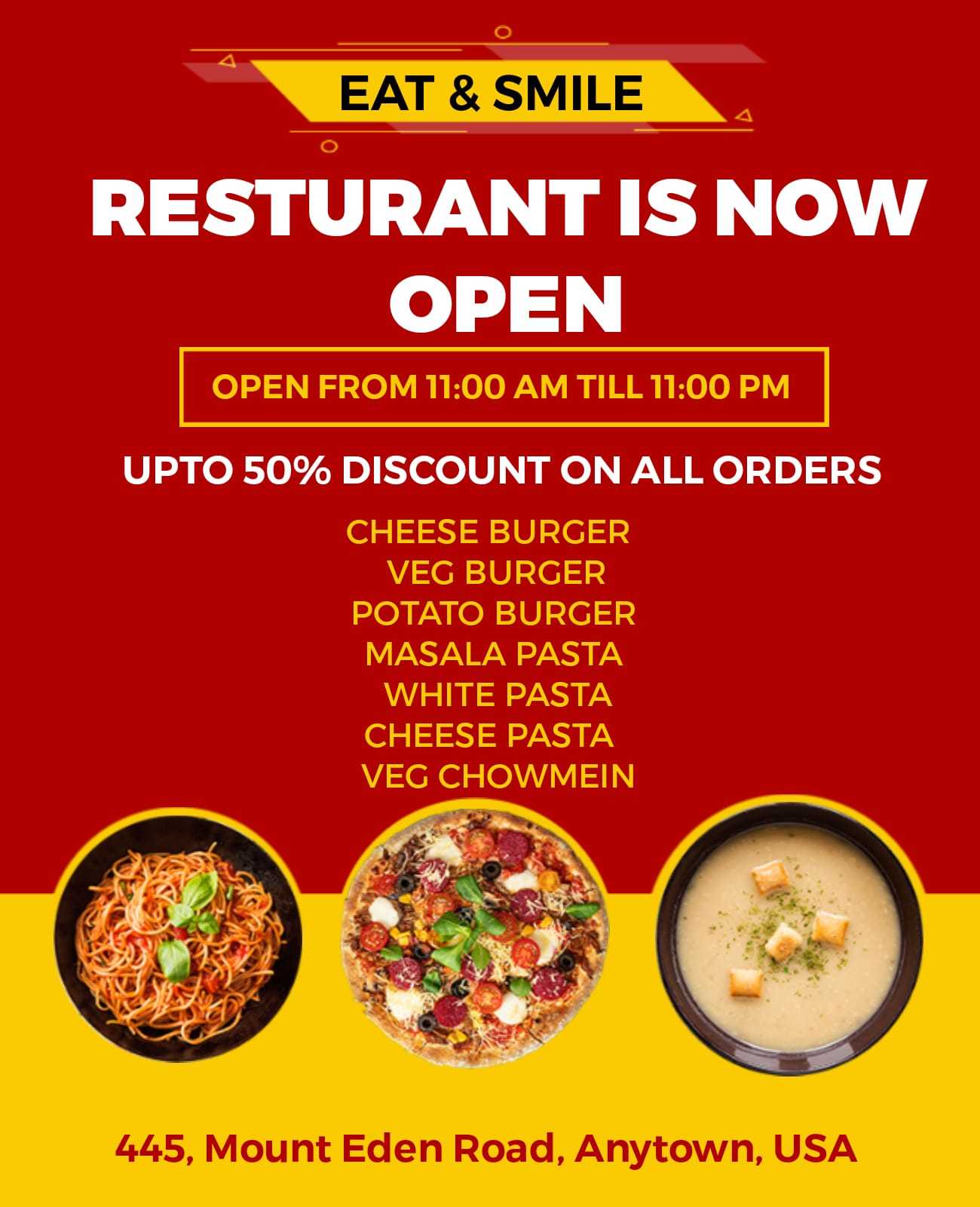 Menu of Eat & Smile, Vinay Nagar, Faridabad