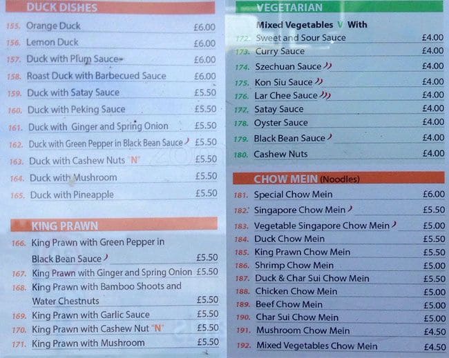 Menu at So Good fast food, Edinburgh