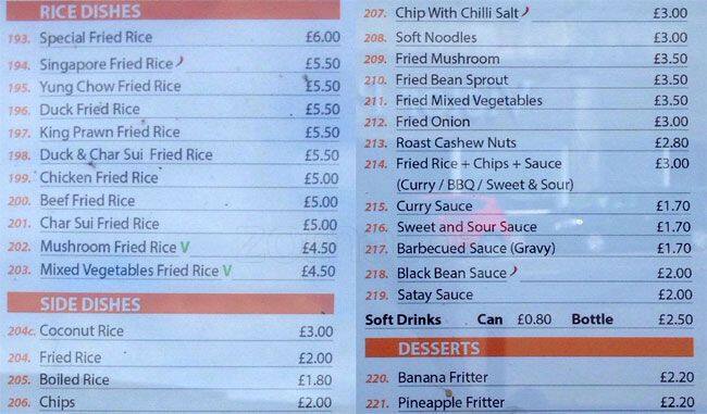 Menu at So Good fast food, Edinburgh