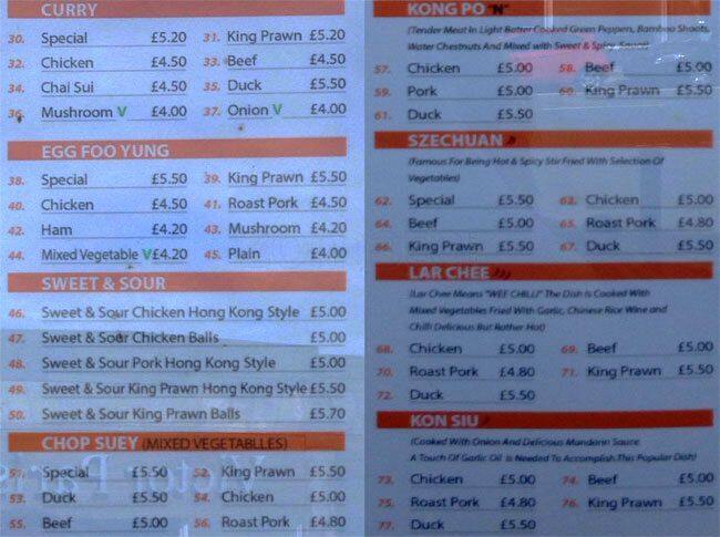 Menu at So Good fast food, Edinburgh