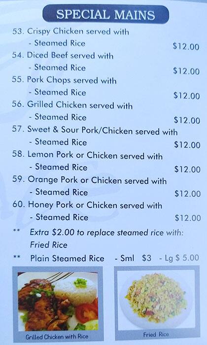 Menu at Kreate Noodle Bar, Templestowe Lower