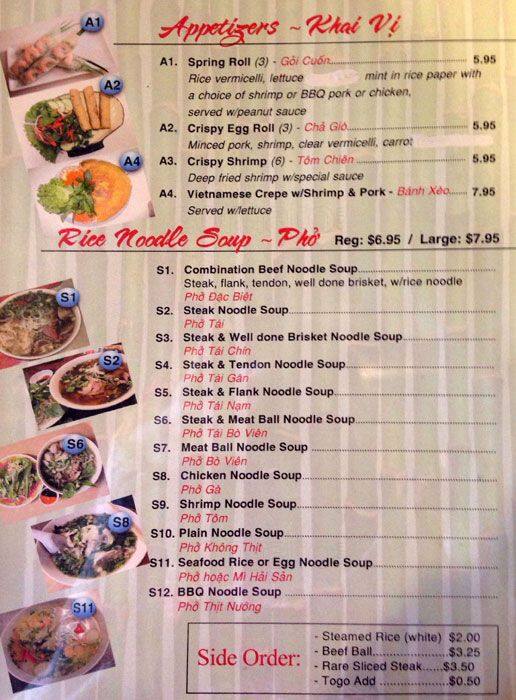 Pho 90 Menu, Menu for Pho 90, Rohnert Park, Rohnert Park - Urbanspoon ...