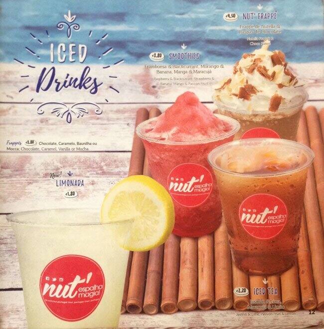 Menu at Nut' desserts, Porto