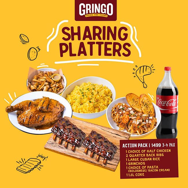 Menu at Gringo restaurant, Santa Rosa, SM City Santa Rosa