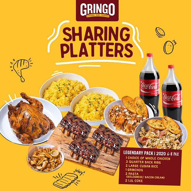 Menu at Gringo restaurant, Santa Rosa, SM City Santa Rosa