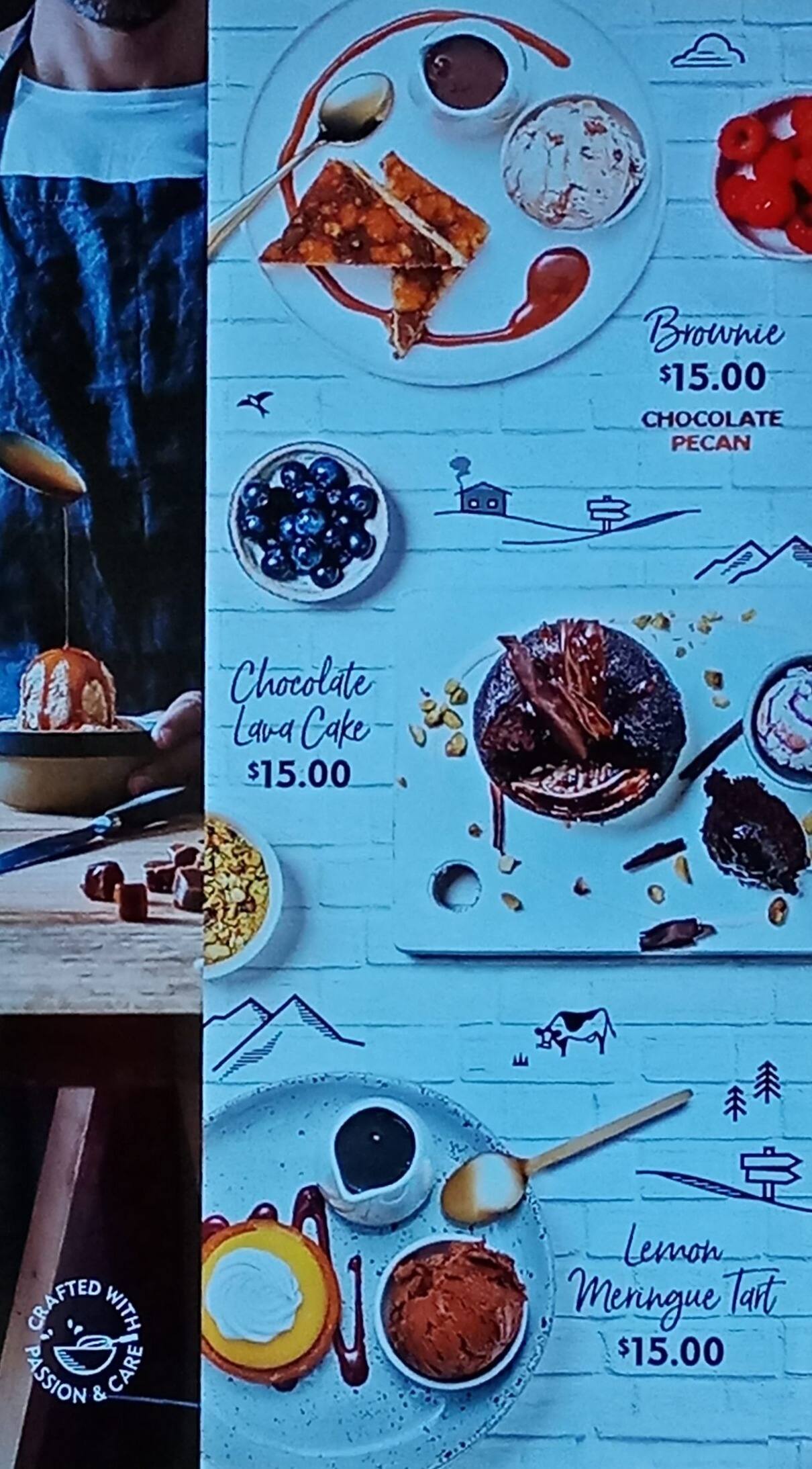 Menu at Movenpick Swiss Ice Cream desserts, Auckland, Queens Arcade