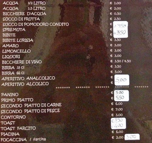 Menu da Casa Milan Bistrot ristorante, Milano, CASA MlLAN