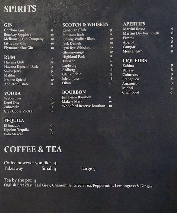 Menu at Cinema Nova pub & bar, Carlton, 380 Lygon St