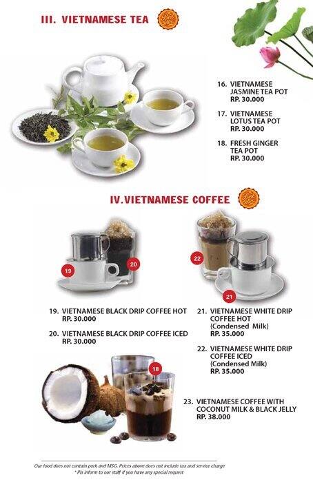 Menu at Saigon Delight (Living World) restaurant, West Pakulonan