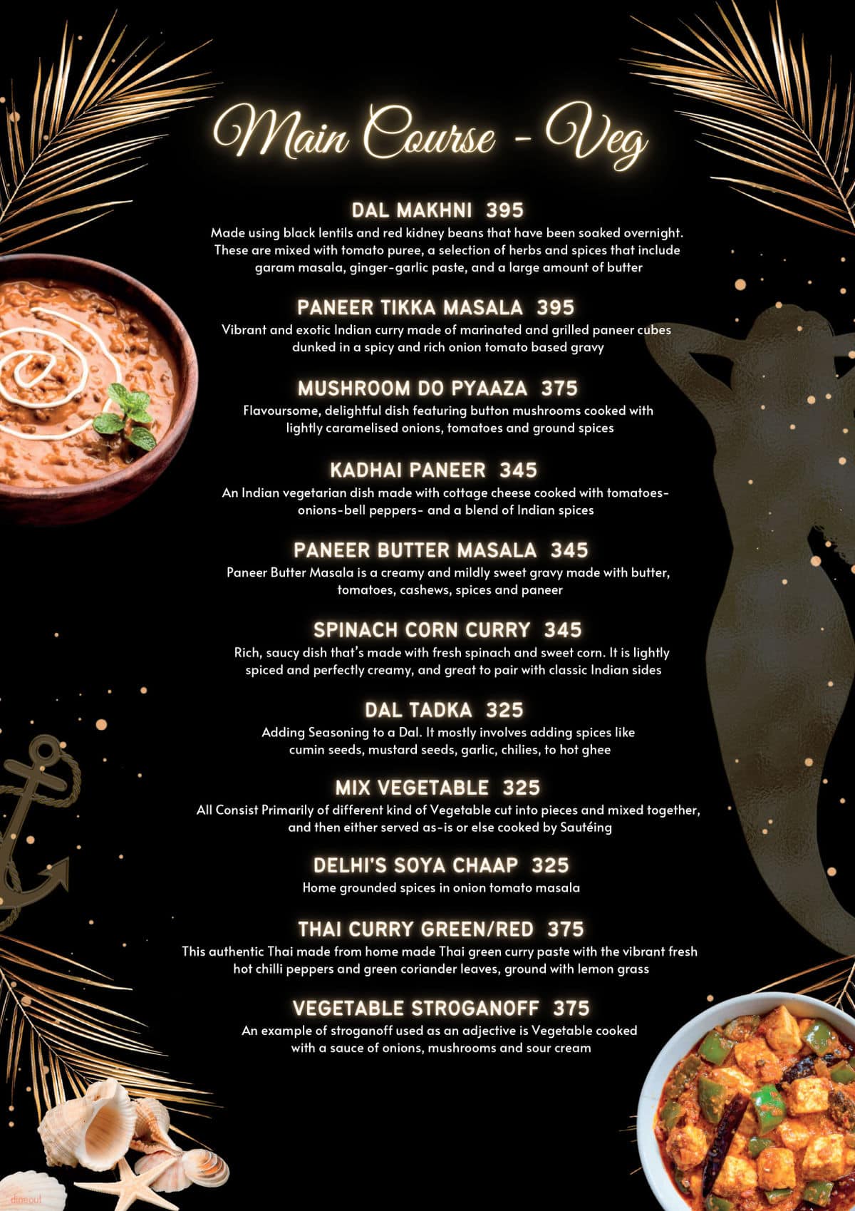 Menu at The Secret Mermaid Bar, Delhi