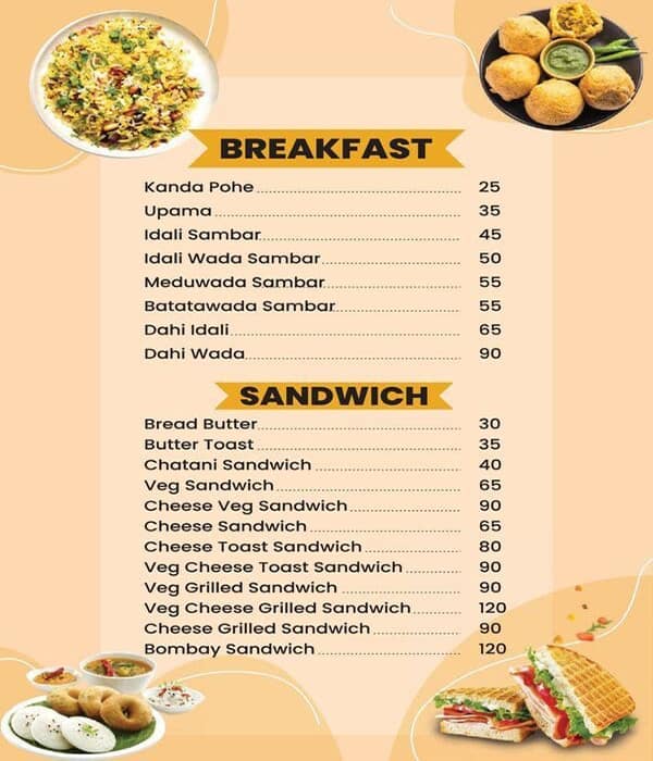 Menu of Savi's The Dosa Kitchen, Kothrud, Pune