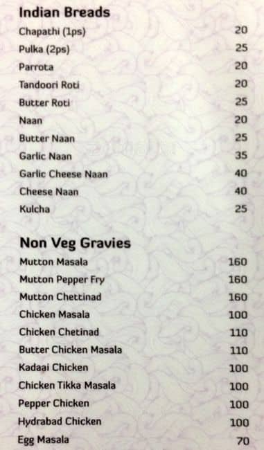 Menu at Food Blaster, Puducherry