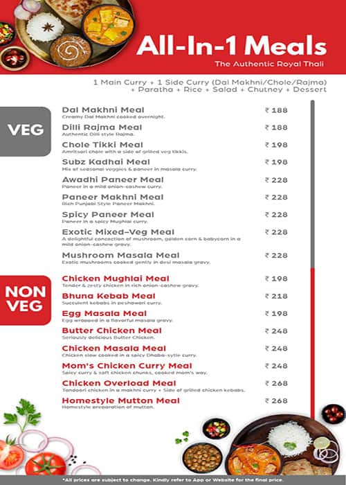 BOX8- Desi Meals Menu, Menu for BOX8- Desi Meals, Baner, Pune - Zomato