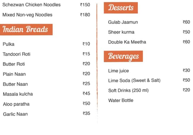 Menu at Malgudi Kitchen by FM Cafe, Hyderabad, High A-2