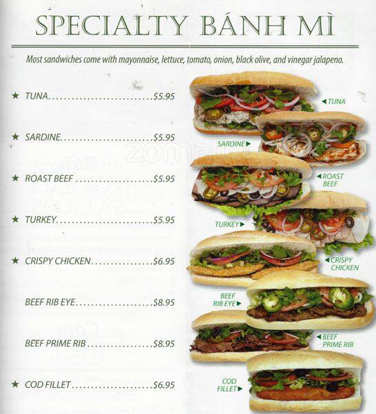 Ba Le Menu, Menu for Ba Le, Loop, Chicago - Urbanspoon/Zomato