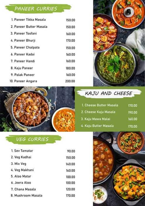 Menu of Maharaja - The Royal Taste, Manjalpur, Vadodara