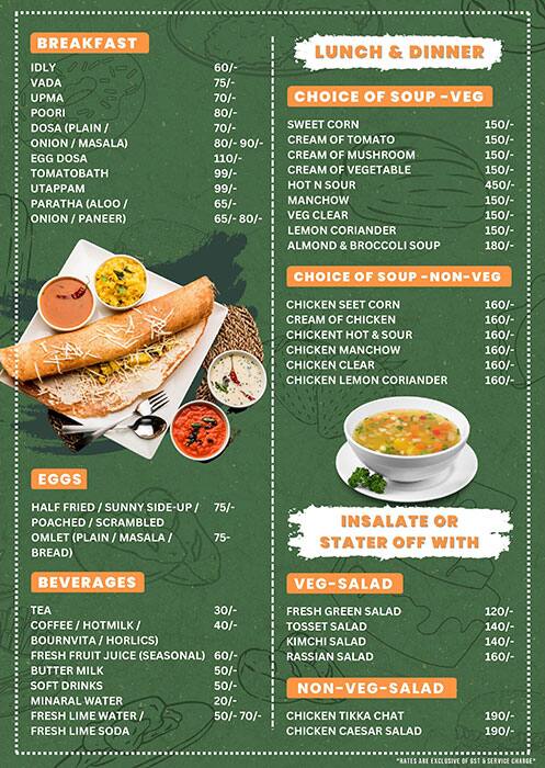 Menu of Canny’s Kitchen, Hitech City, Hyderabad