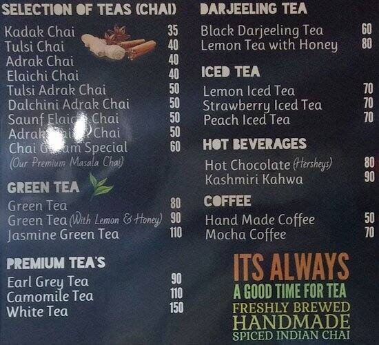 Chai Garam Menu, Menu for Chai Garam, Aerocity, New Delhi - Zomato