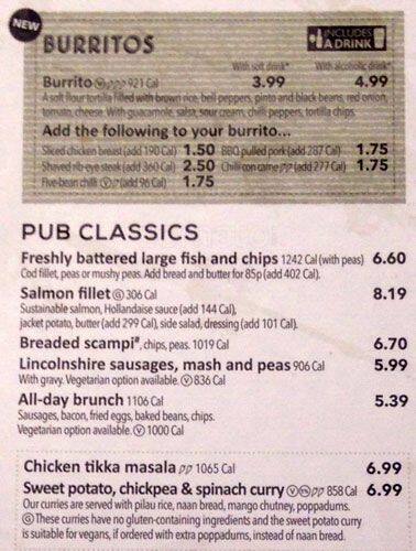 Menu at Baxter's Court pub & bar, London