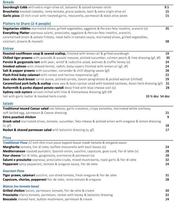 Wolfies Menu, Menu de Wolfies, The Rocks, Sydney - Urbanspoon/Zomato