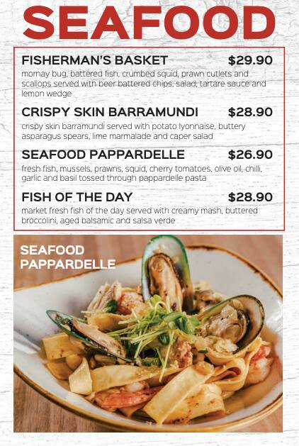 Menu at Runcorn Tavern pub & bar, Runcorn, 124 Gowan Rd