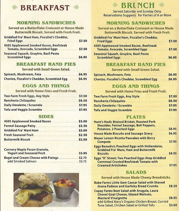 Farm House Local Menu, Menu for Farm House Local, Larkspur, Larkspur ...