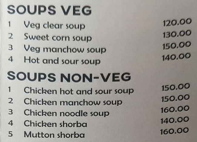 Menu at Sweet Magic, Vijayawada, FMMP+CX9