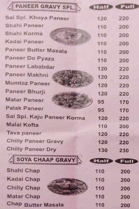 Menu of Night Cafe, Khanpur, New Delhi