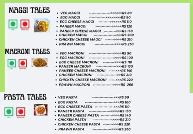 Menu at Doctor`s cafe, Chennai