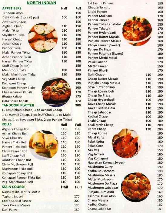 Wah Ji Wah Menu, Menu for Wah Ji Wah, Sector 20, Panchkula - Zomato