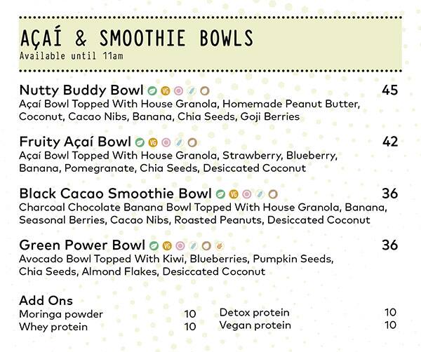 Menu at Flow cafe, Dubai, Opposite CNBC Building