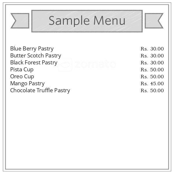 Menu at Batra Bakers - Best bakery Shop in Malviya Nagar, New Delhi ...