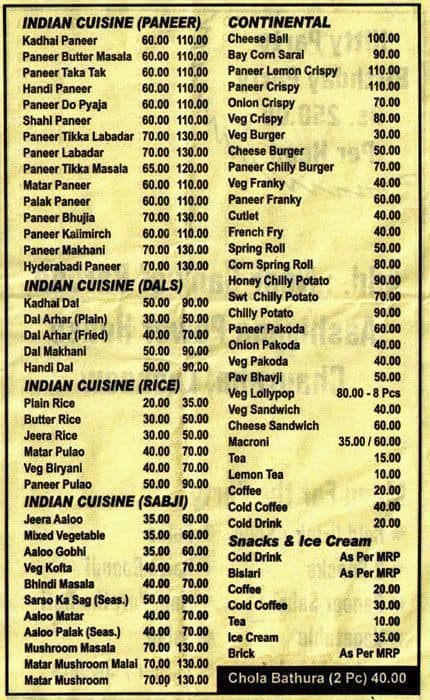 Menu at Food Express, Lucknow, Aashiyana Power House Menu at Food Express, Lucknow, Aashiyana Power House