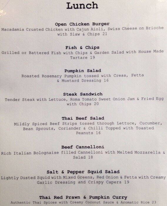 Menu at Steel Tree @ The Foreshore restaurant, Rockingham, 3/7 Railway ...