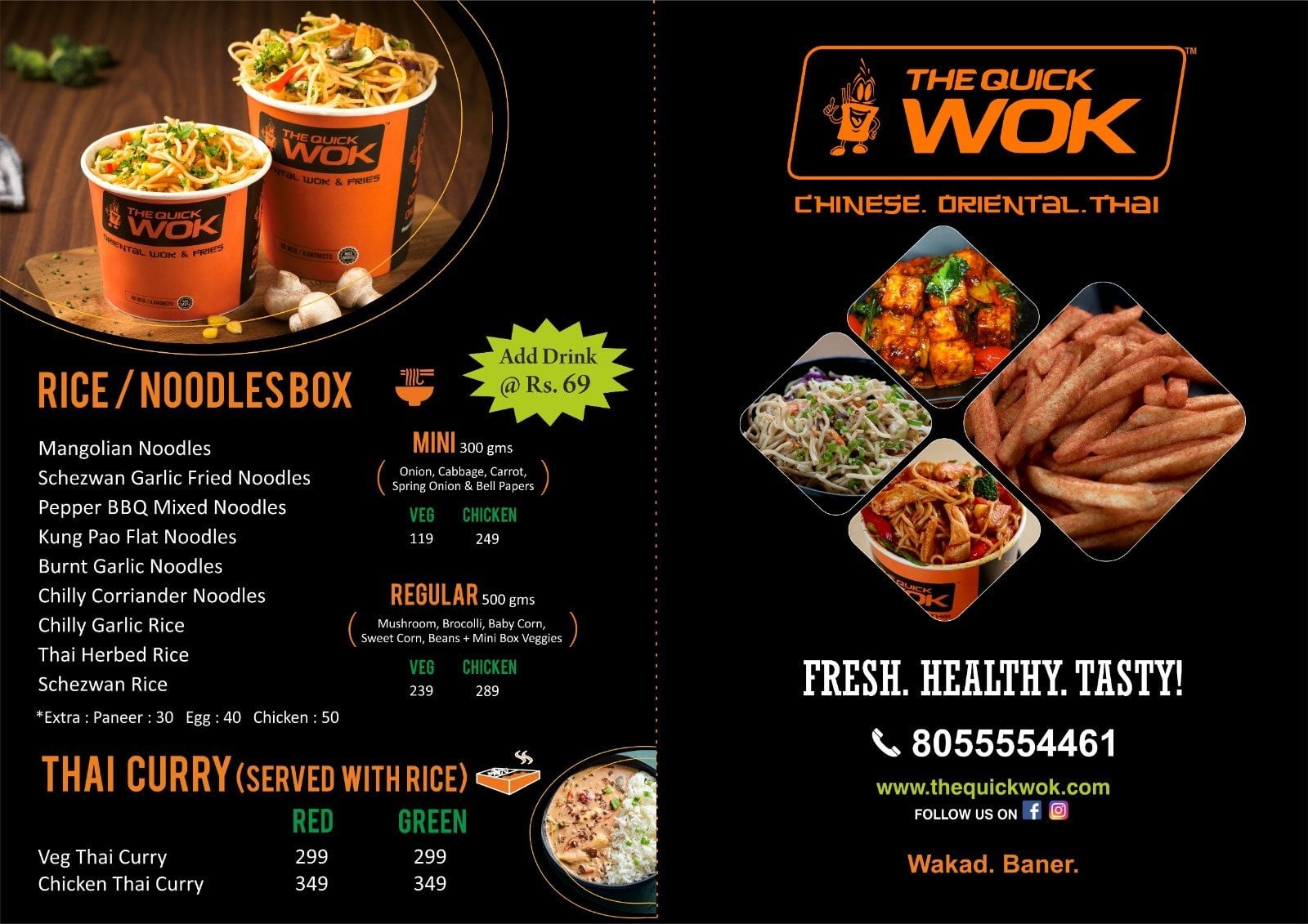 Menu of The Quick Wok, Chinchwad, Pune
