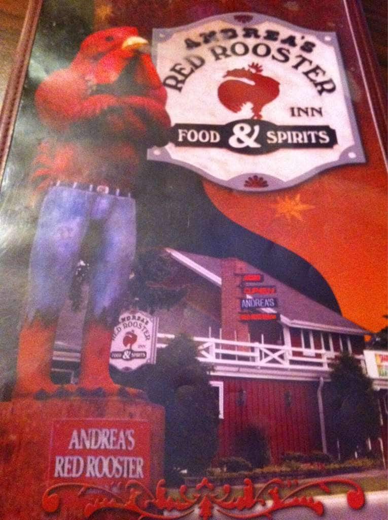 Menu at Andrea's Red Rooster pub & bar, Waukesha, N14W22032 Watertown Rd
