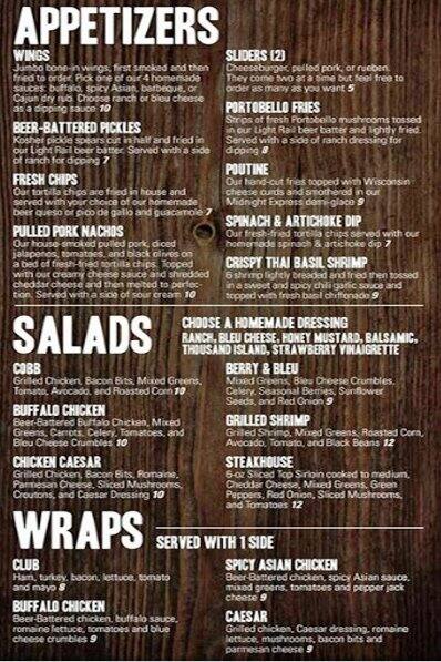 Menu at Iron Spike Brewing Company pub & bar, Galesburg