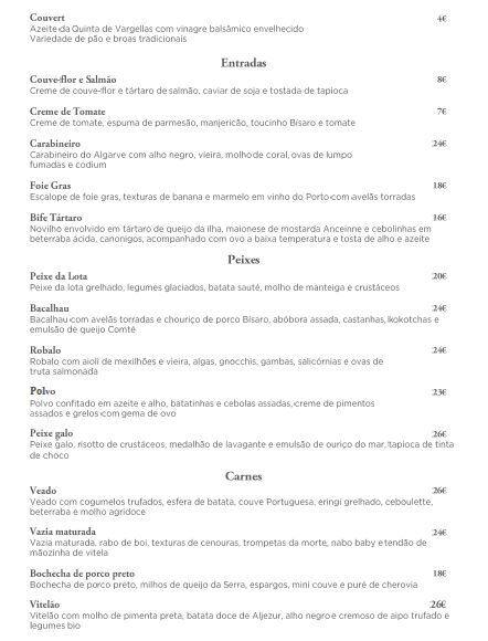 Barão Fladgate Menu, Menu de Barão Fladgate, Cais de Gaia, Porto ...