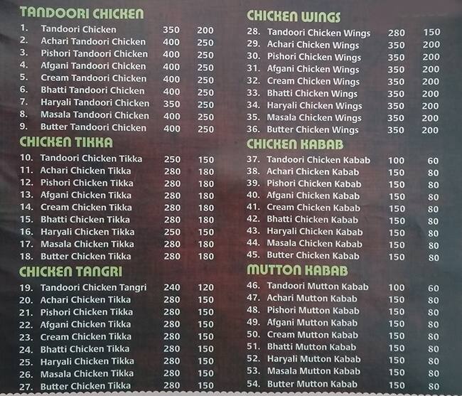 Happy Pishori Chicken Menu, Menu for Happy Pishori Chicken, Paschim ...
