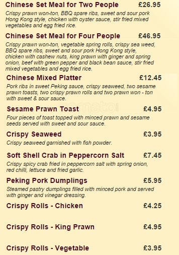 Menu at Paya fast food, Stockport Menu at Paya fast food, Stockport