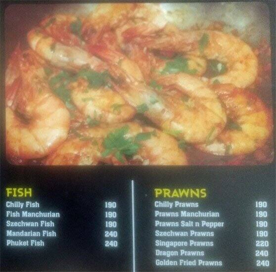 Menu at The Track, Chennai, 139
