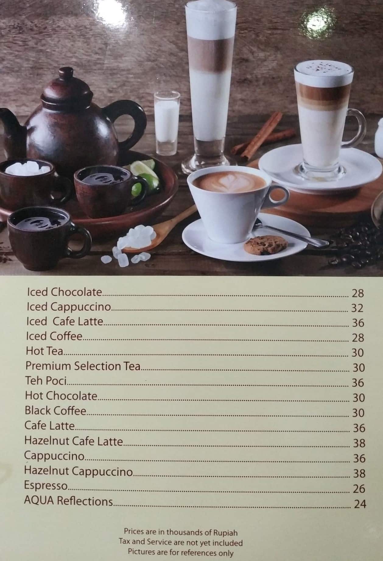 Menu at Chill In Cafe, Jakarta, STC Senayan Lantai G #129