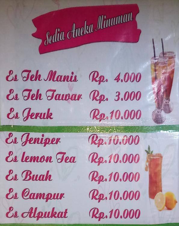 Menu at Serba Cobek (Cikini Gold Centre), Central Jakarta, Gold Center