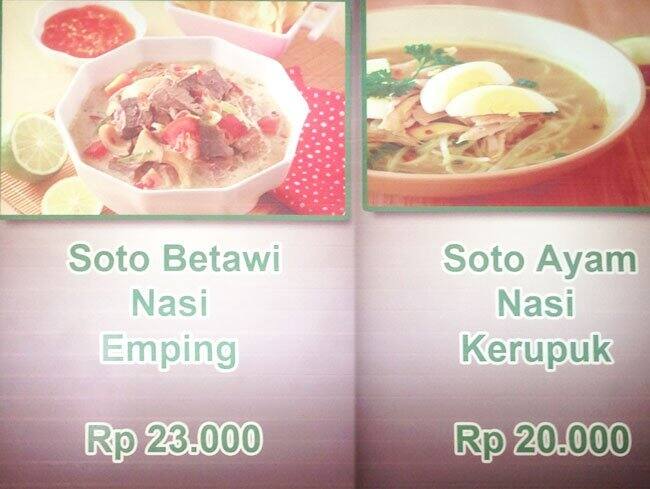 Menu at Serba Cobek (Cikini Gold Centre), Central Jakarta, Gold Center