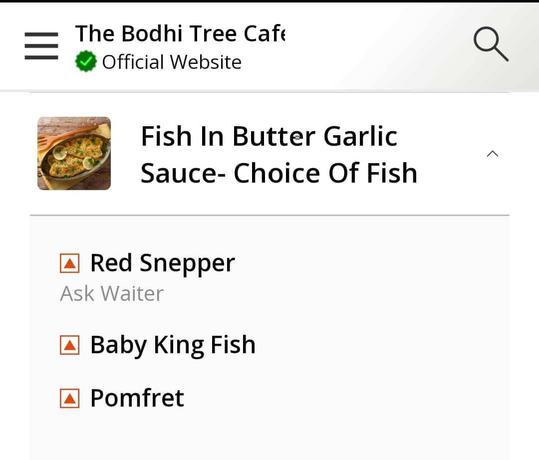 Menu at The Bodhi Tree Cafe And Bar, Dargalim