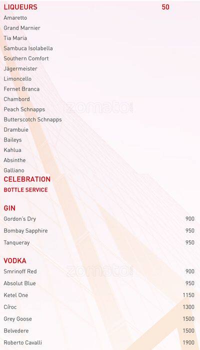Menu at Mosaic Pool Lounge & Bar - Sofitel Dubai Downtown Hotel, Dubai